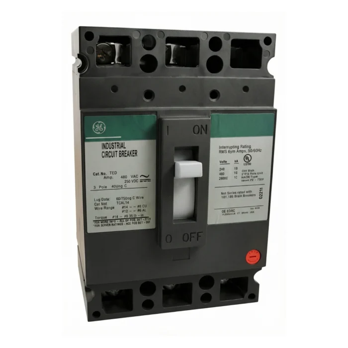 Breaker MCCB TED 3x60A 480V, General Electric — ElectriCaracas