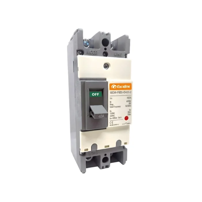 Breaker Caja Moldeada GCM-F125 2x40A 600V, Exceline — ElectriCaracas