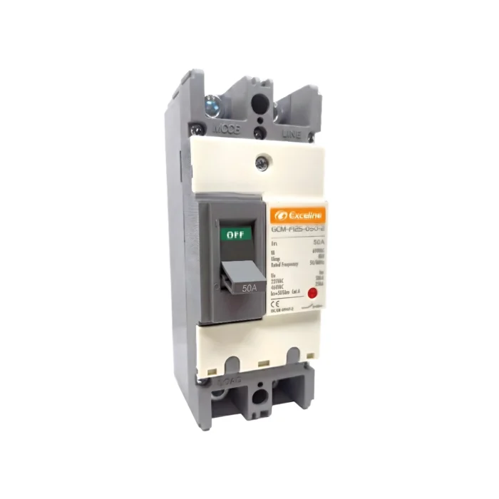 Breaker Caja Moldeada GCM-F125 2x50A 600V, Exceline | ElectriCaracas