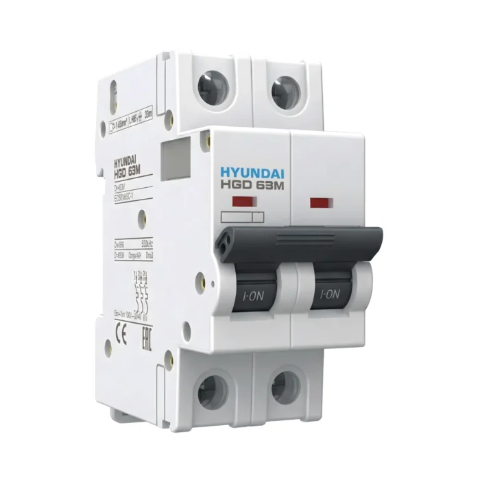 Mini Breaker Termomagnético 2x4A 415V, Hyundai — ElectriCaracas