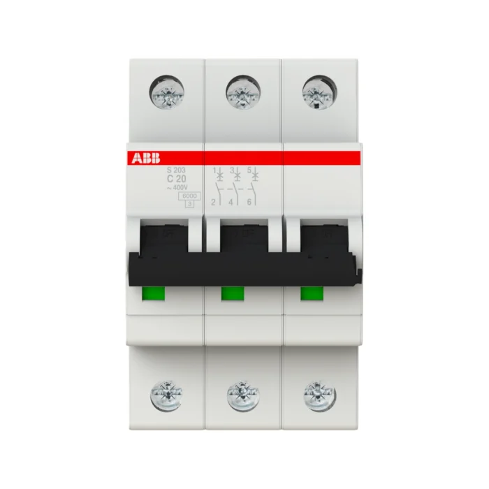 Mini Breaker Termomagnético Curva C 3x16A 440V, ABB — ElectriCaracas