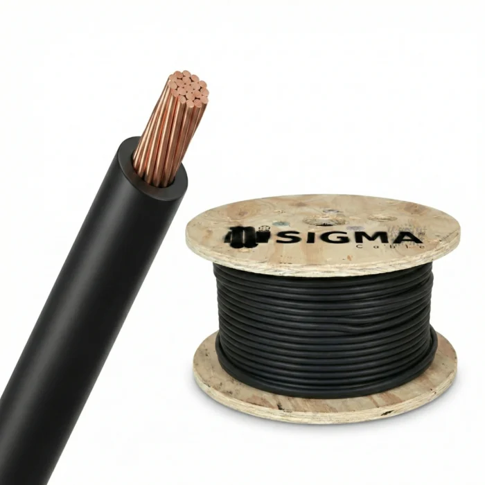 Cable THHW Calibre 1/0 AWG Negro, Por Metro, Sigma | ElectriCaracas